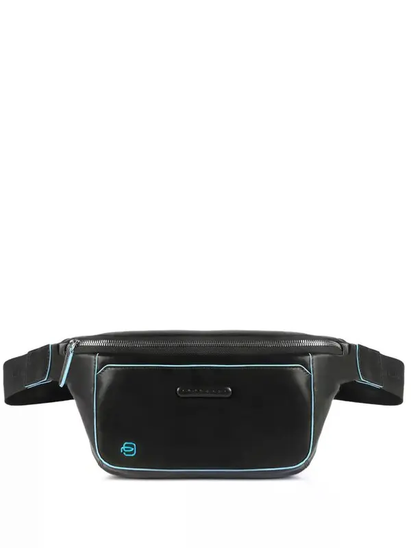 PIQUADRO Leather Belt Bag - Black