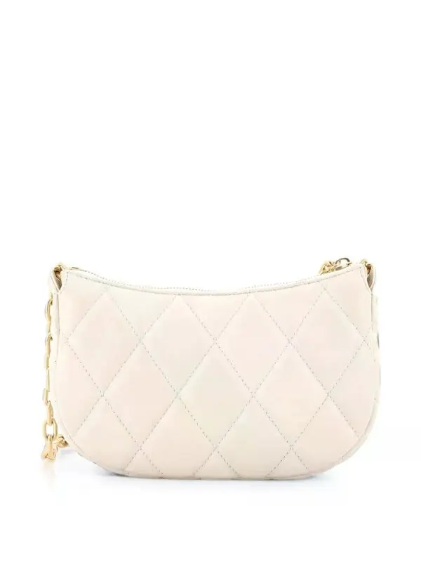 Burberry Rocking Horse Chain Pouch Quilted Leather Mini Shoulder Bag - Neutrals