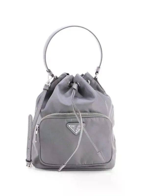 Prada Small Re-nylon Bucket Bag - Grey