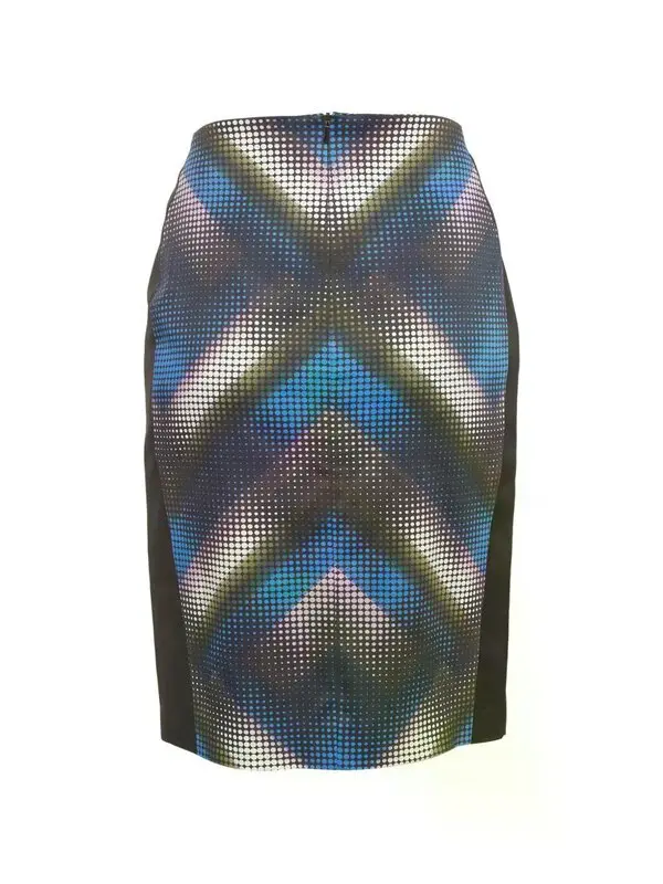 Karen Millen Graphic Dot Print Wrap Midi Skirt