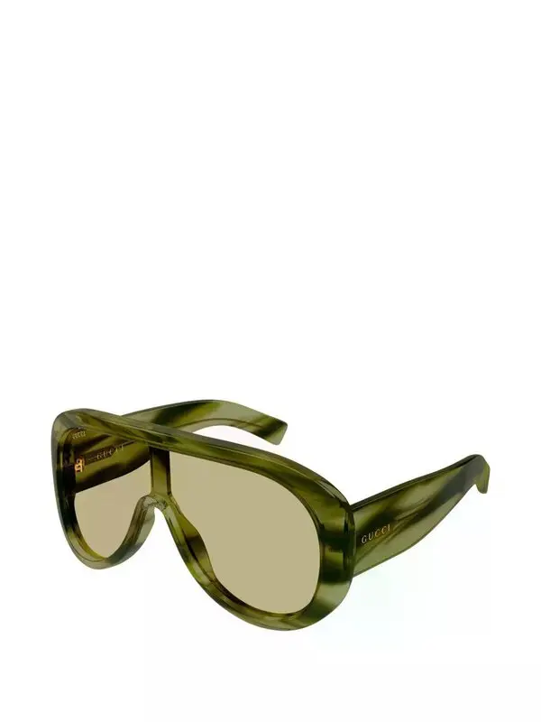 Gucci Oversized Pilot Sunglasses - Green