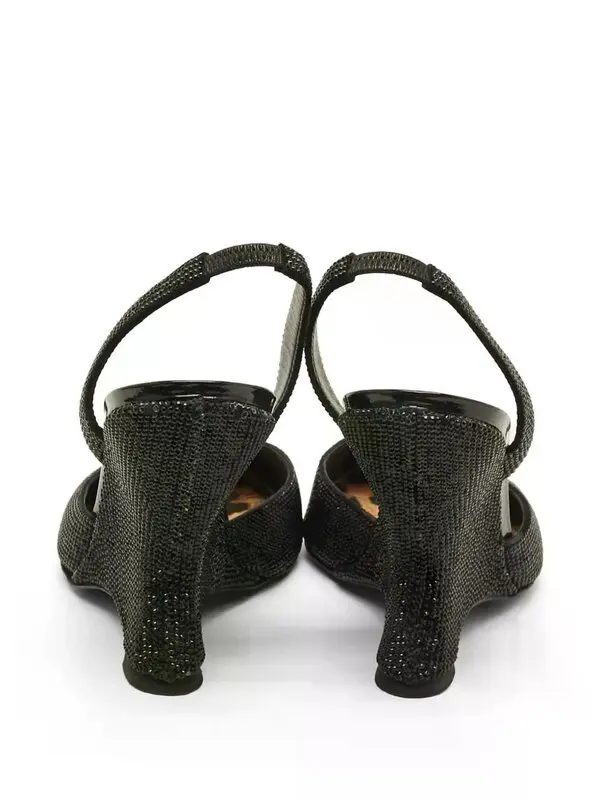Philipp Plein Crystal-embellished Slingback Pumps