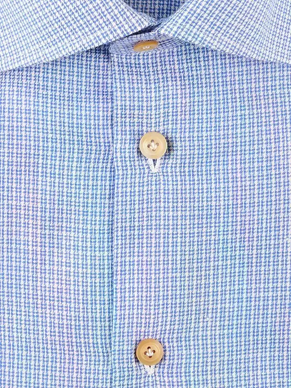 Kiton Micro-check Shirt
