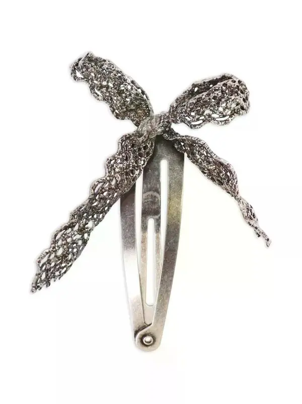YVMIN Bow Detail Hair Clip - Silver