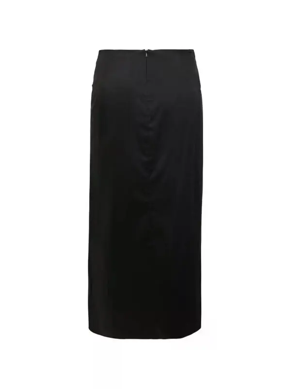 Max Mara Mid-length Skirt With Knot Detail - Black