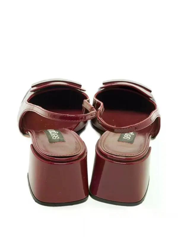 SERGIO ROSSI Square-toe Slingback Pumps