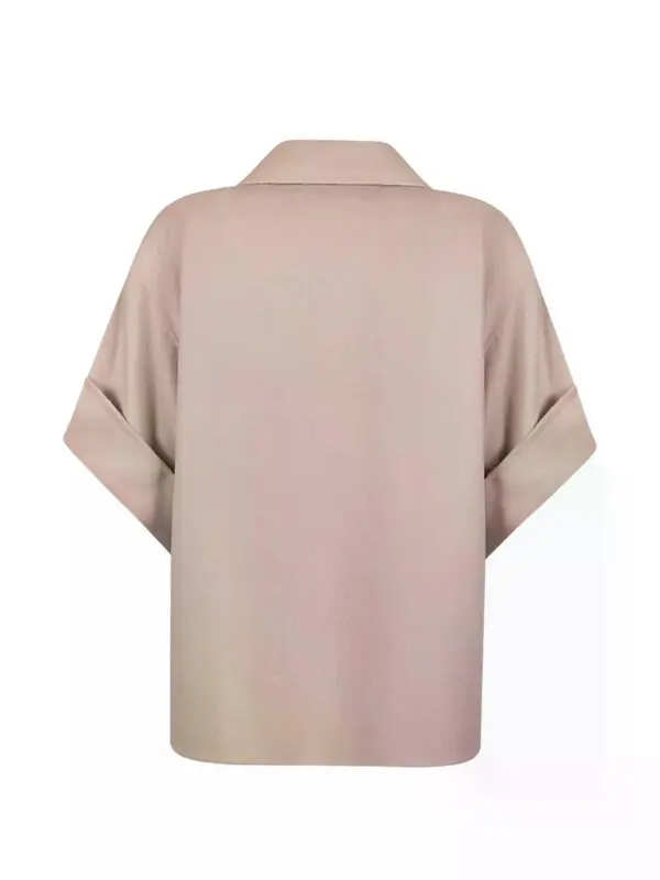 Max Mara Double-breasted Short-sleeve Coat