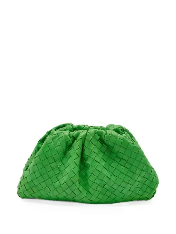 Bottega Veneta The Pouch Clutch Bag - Green