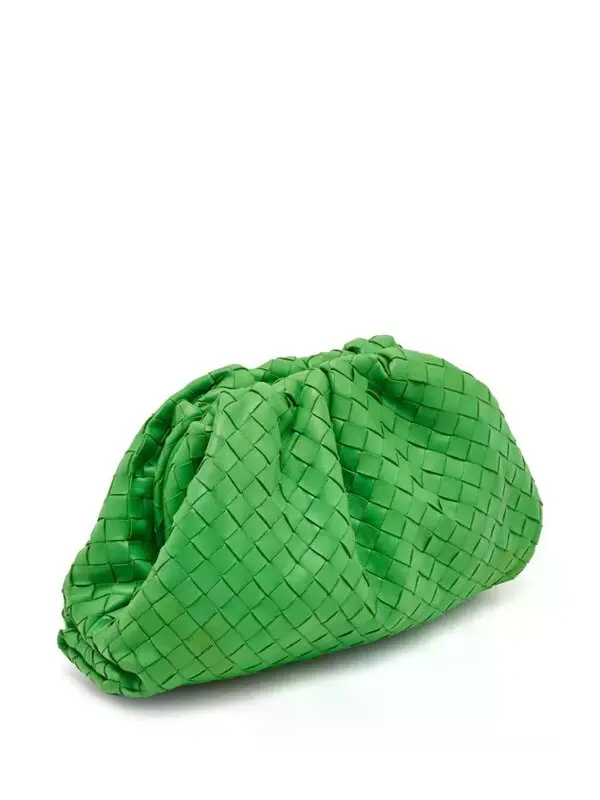 Bottega Veneta The Pouch Clutch Bag - Green