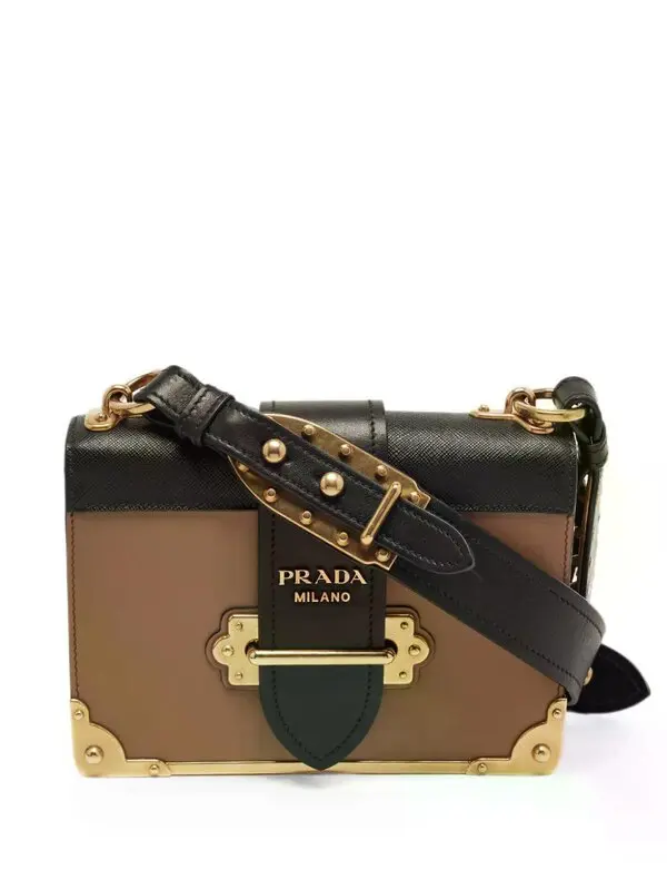 Prada Cahier Shoulder Bag - Neutrals