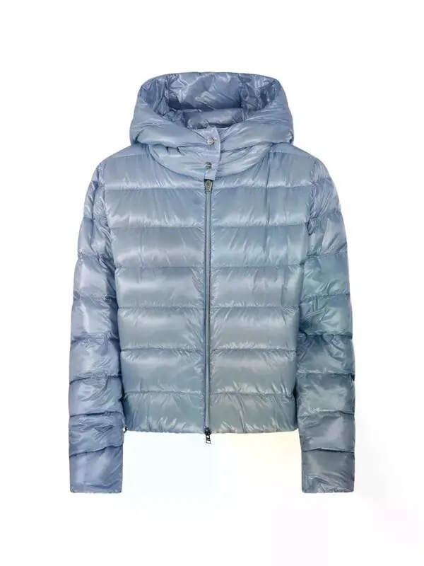 Herno Hooded Quilted Jacket - Blue