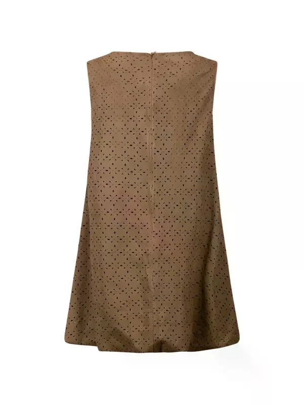 GIOVANNI PARIS Broderie Anglaise Bubble Hem Dress