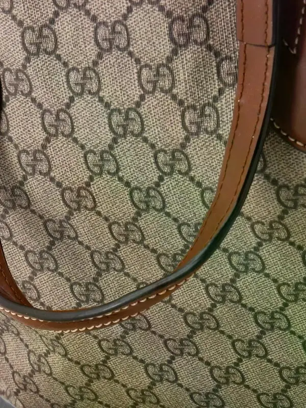 Gucci Soft Gg Coated Canvas Convertible Tote Bag