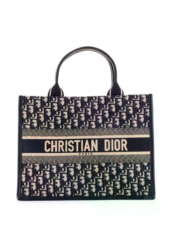 Dior Book With Strap Oblique Canvas Medium Tote Bag