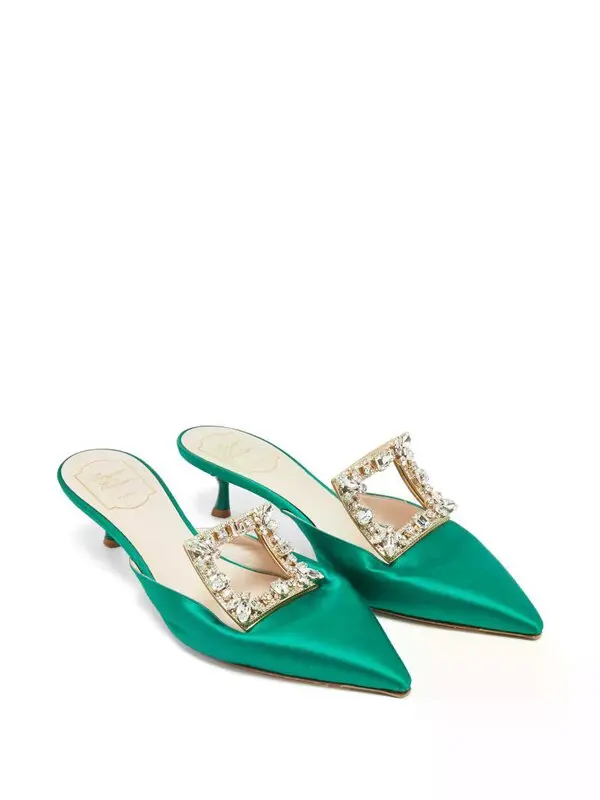 ROGER VIVIER Crystal-embellished Mules