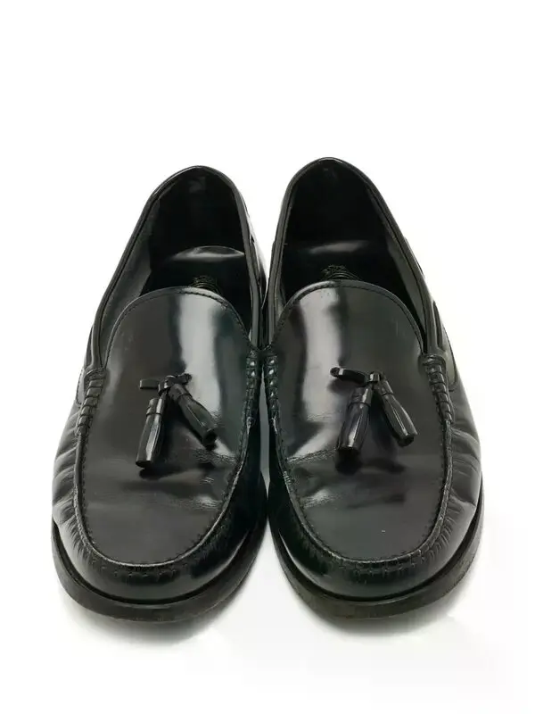 TOD'S Leather Tassel Fringe Loafers