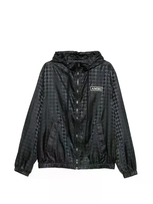 Amiri Logo Pattern Zip Jacket - Black