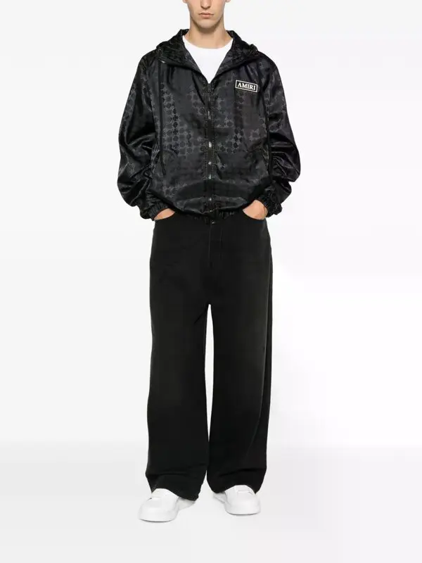 Amiri Logo Pattern Zip Jacket
