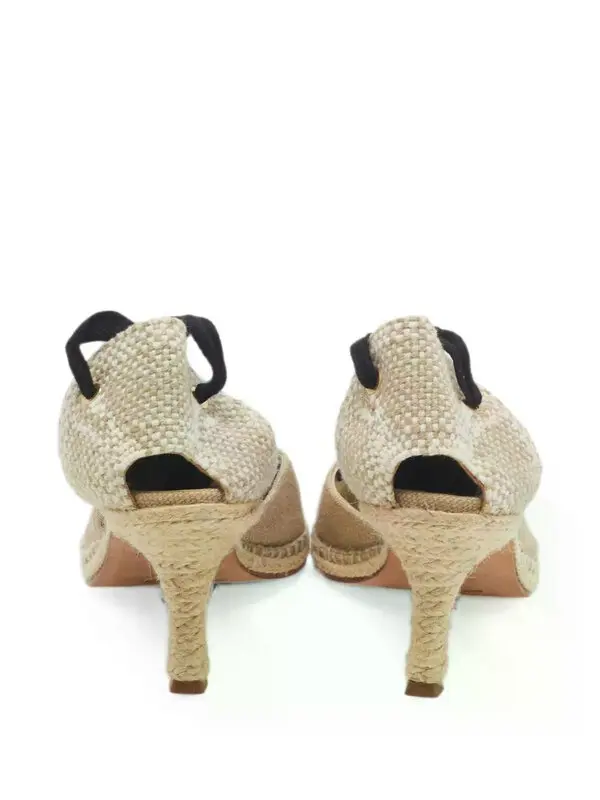 Manolo Blahnik X Castañer Ankle Wrap Pumps