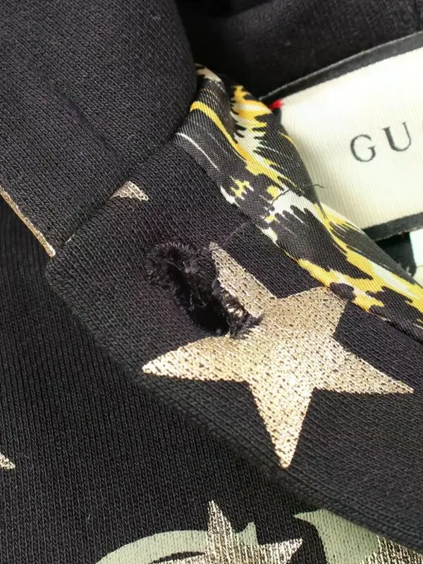 Gucci 2010s Star And Moon Graphic Hoodie