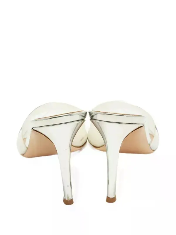 GIANVITO ROSSI Elle Transparent Pointed Toe Stiletto Sandals
