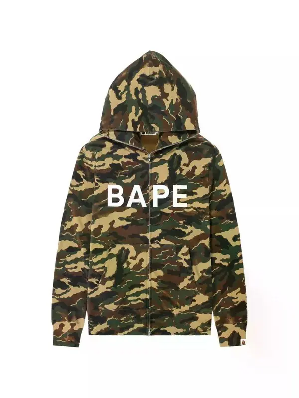 A BATHING APE Glitch Camouflage Print Hoodie