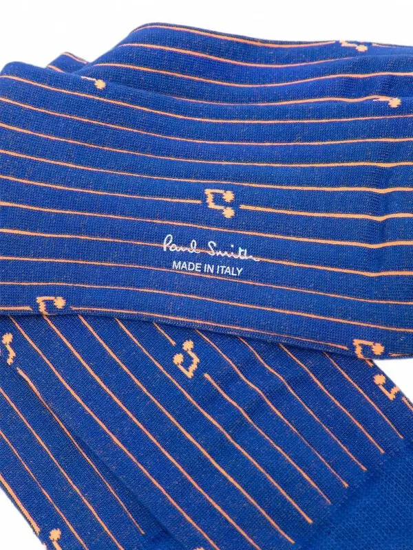 Paul Smith Music Note Pinstripe Socks