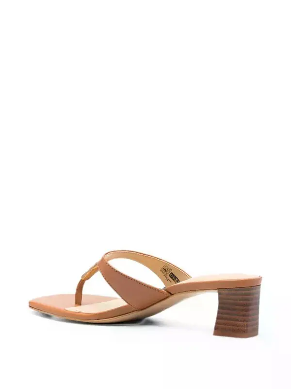 Guess Logo-plaque Thong-strap Heeled Sandals