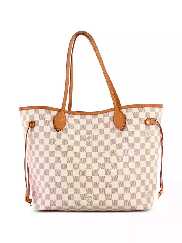 LOUIS VUITTON Neverfull Tote Bag - White