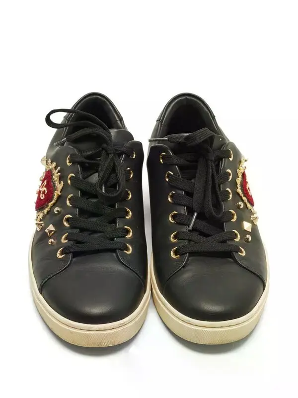 Dolce & Gabbana Heart Studded Sneakers