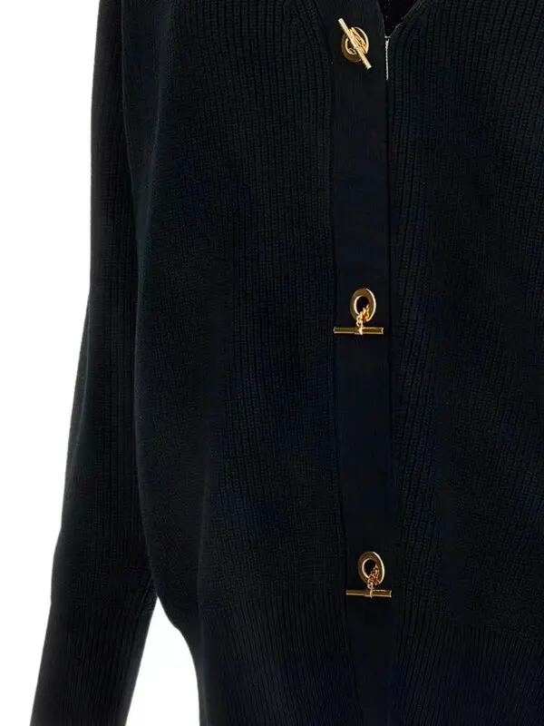 Elisabetta Franchi Ribbed Knit Cardigan