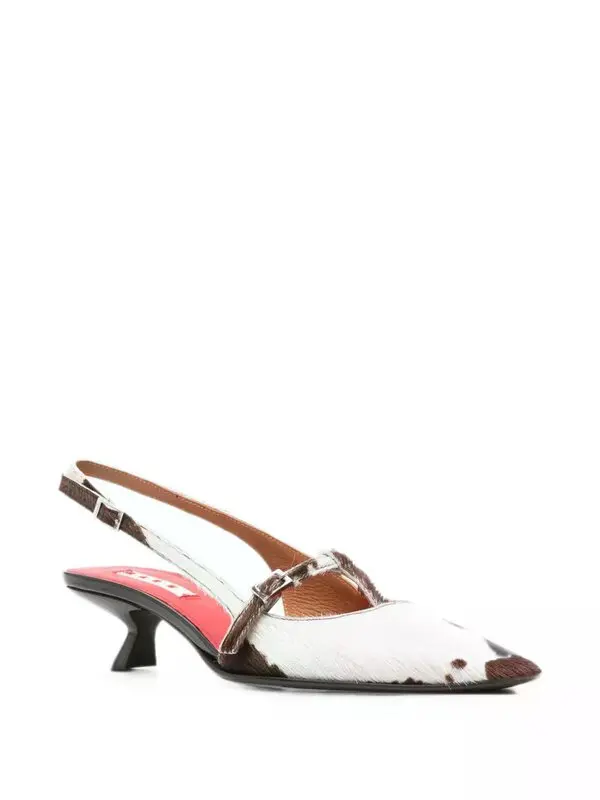 Marni Calf-hair Slingback Mules