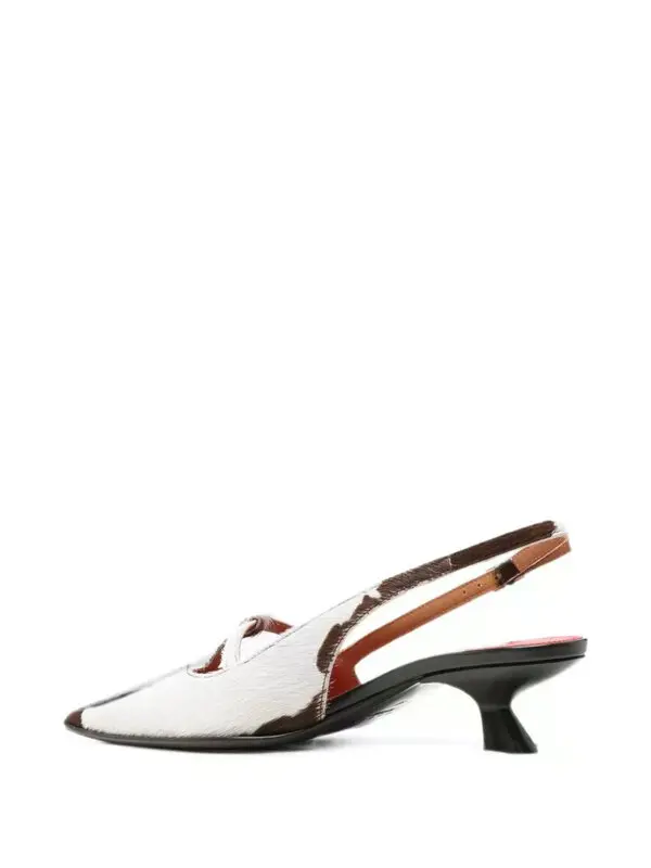 Marni Calf-hair Slingback Mules