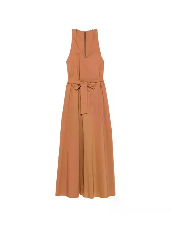MOUTAKI Sleeveless V-neck Maxi Dress