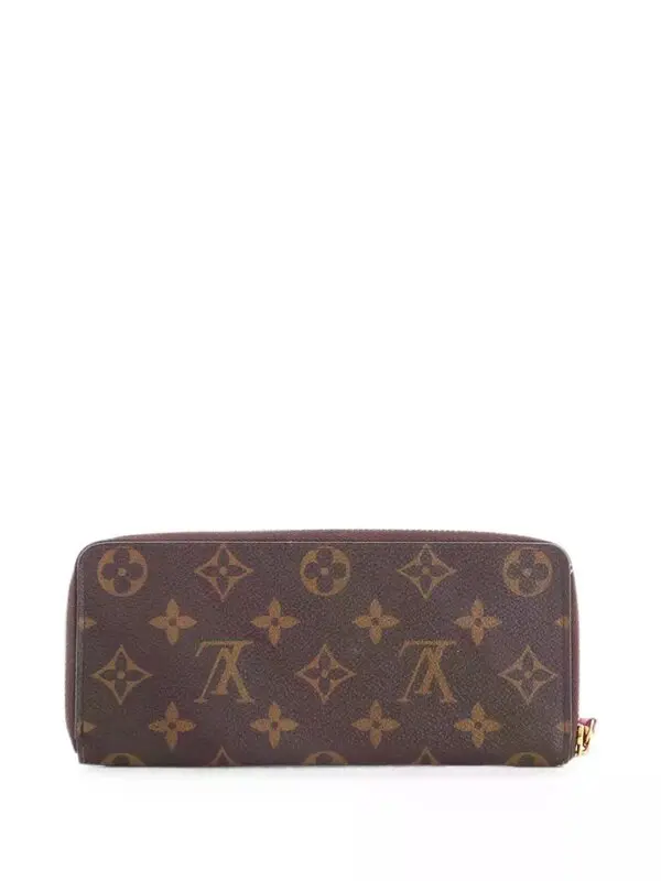 LOUIS VUITTON Clemence Wallet Monogram Canvas Small Wallets