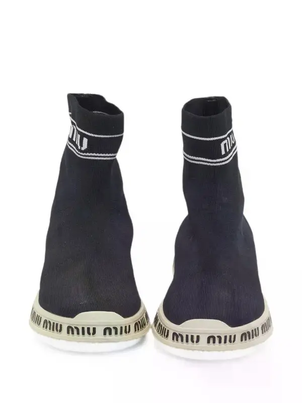 Miu Miu Sock-style High-top Sneakers