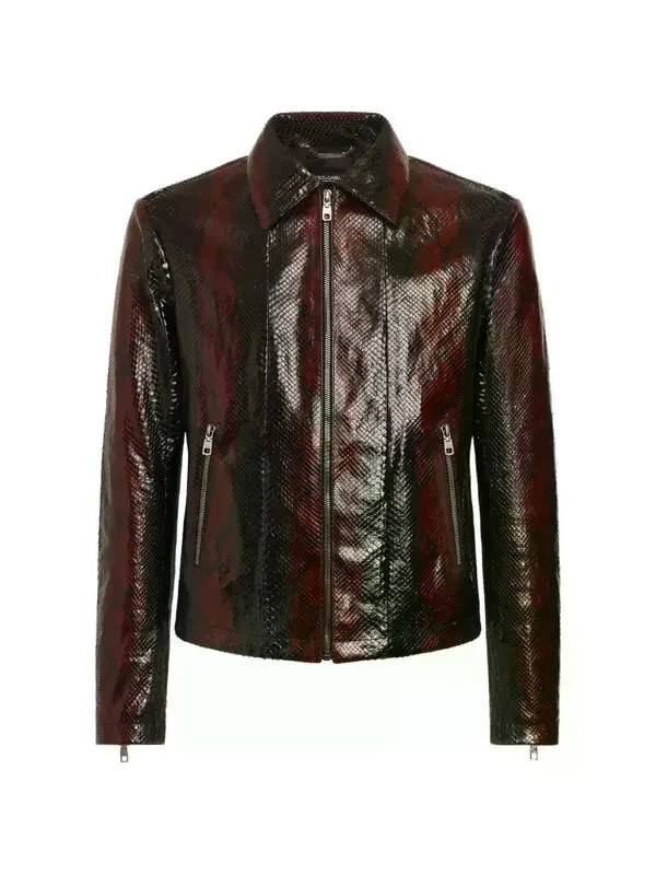 Dolce & Gabbana Migjorn Python Jacket - Red