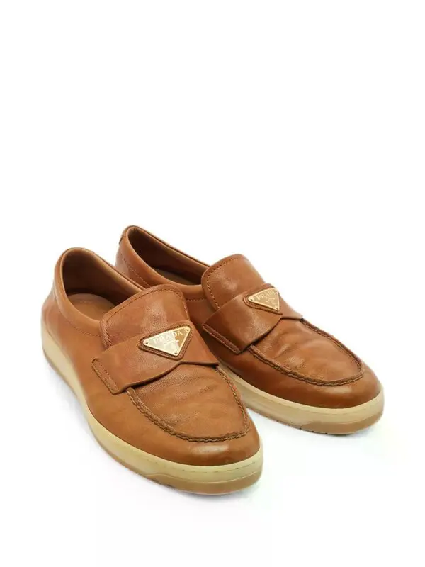 Prada Logo Plaque Loafers