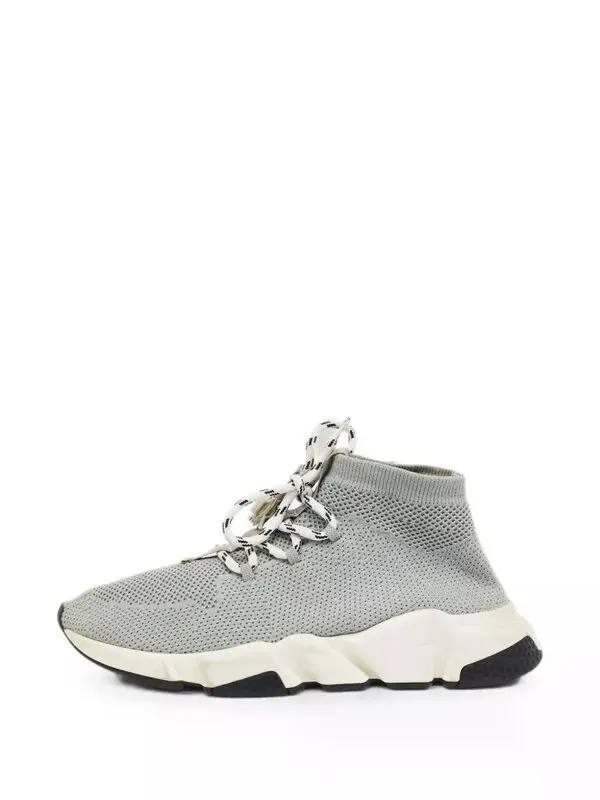 Balenciaga Speed Lace-up Knit Sneakers - Grey