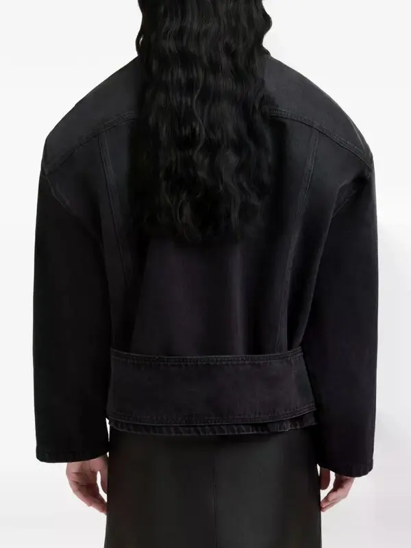 Marni Oversized Denim Jacket With Martingale Detail