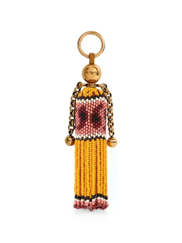 Etro Doll Charm With Paisley Bead Embellishment
