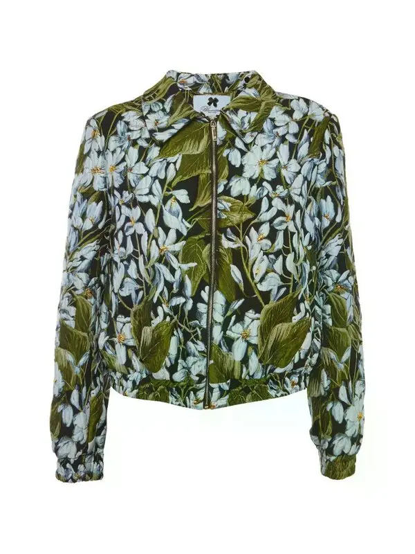 Dolce & Gabbana Floral Jacquard Bomber Jacket - Black