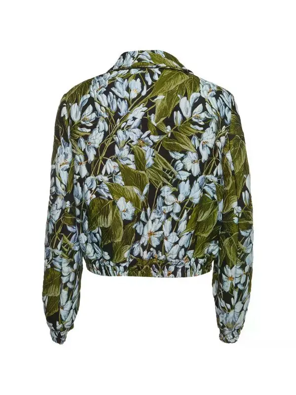 Dolce & Gabbana Floral Jacquard Bomber Jacket