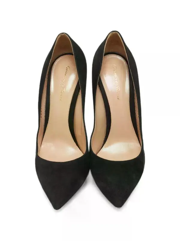 GIANVITO ROSSI Suede Pointed-toe Pumps