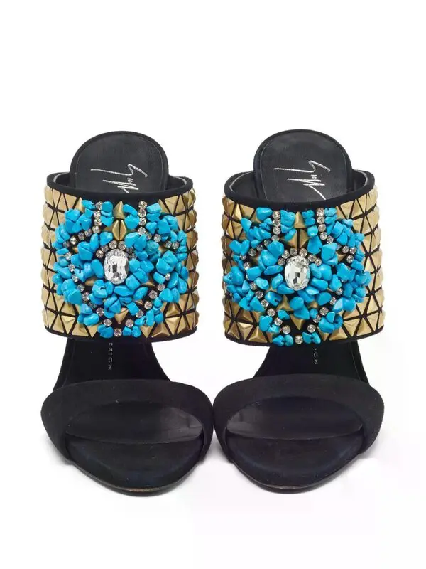 GIUSEPPE ZANOTTI Coline Crystal Embellished Sandals