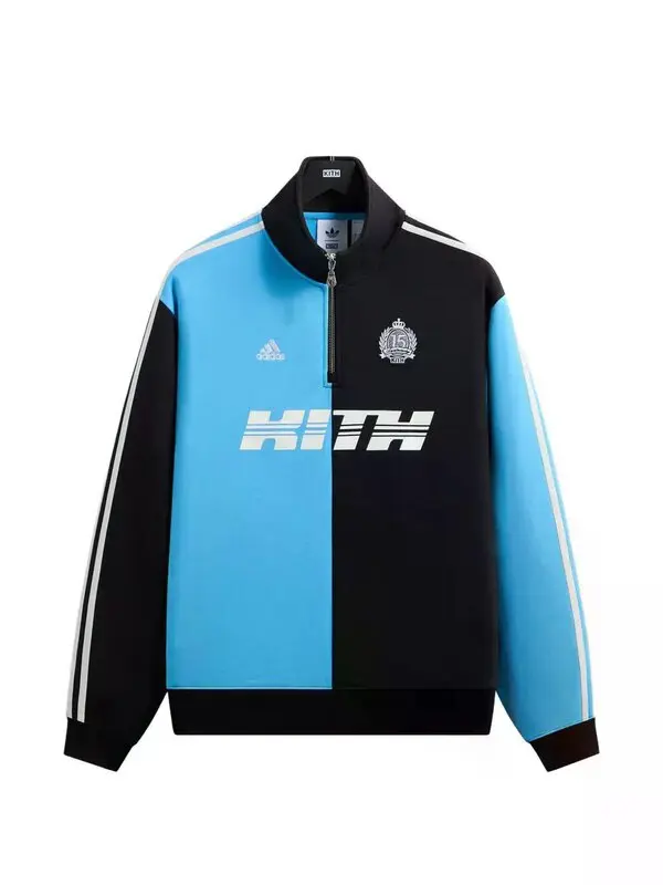 Kith X Messi Colour-block Quarter-zip Sweater