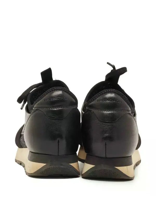 Balenciaga Race Runner Tweed Sneakers - Black