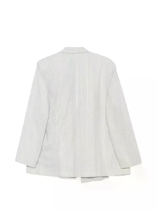 N°21 Pinstripe Pattern Peak-lapel Blazer