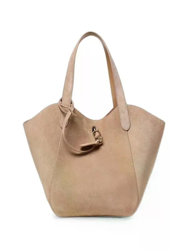 Giorgio Armani Suede Shoulder Bag - Neutrals