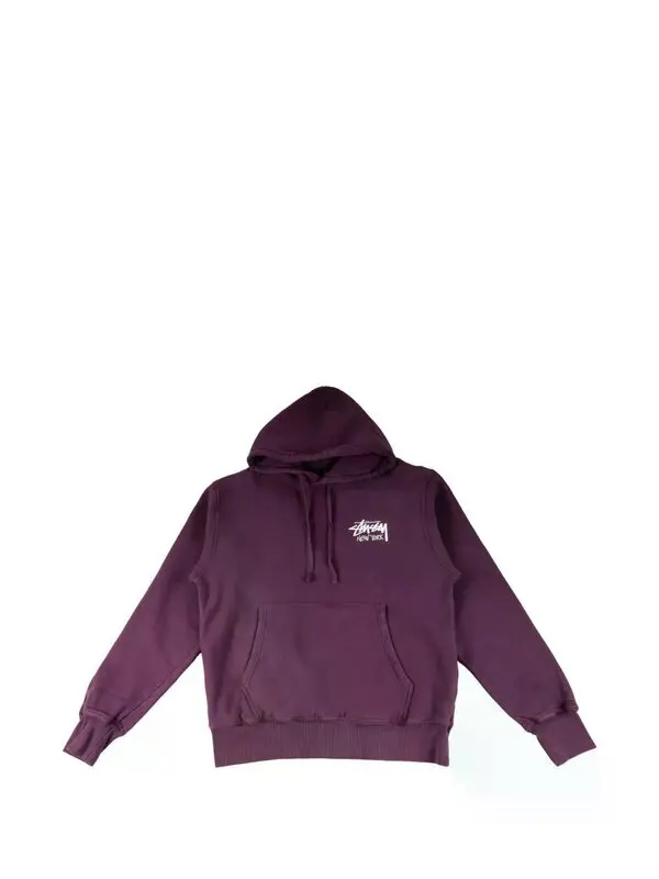 StÜssy Logo Print Hoodie - Purple